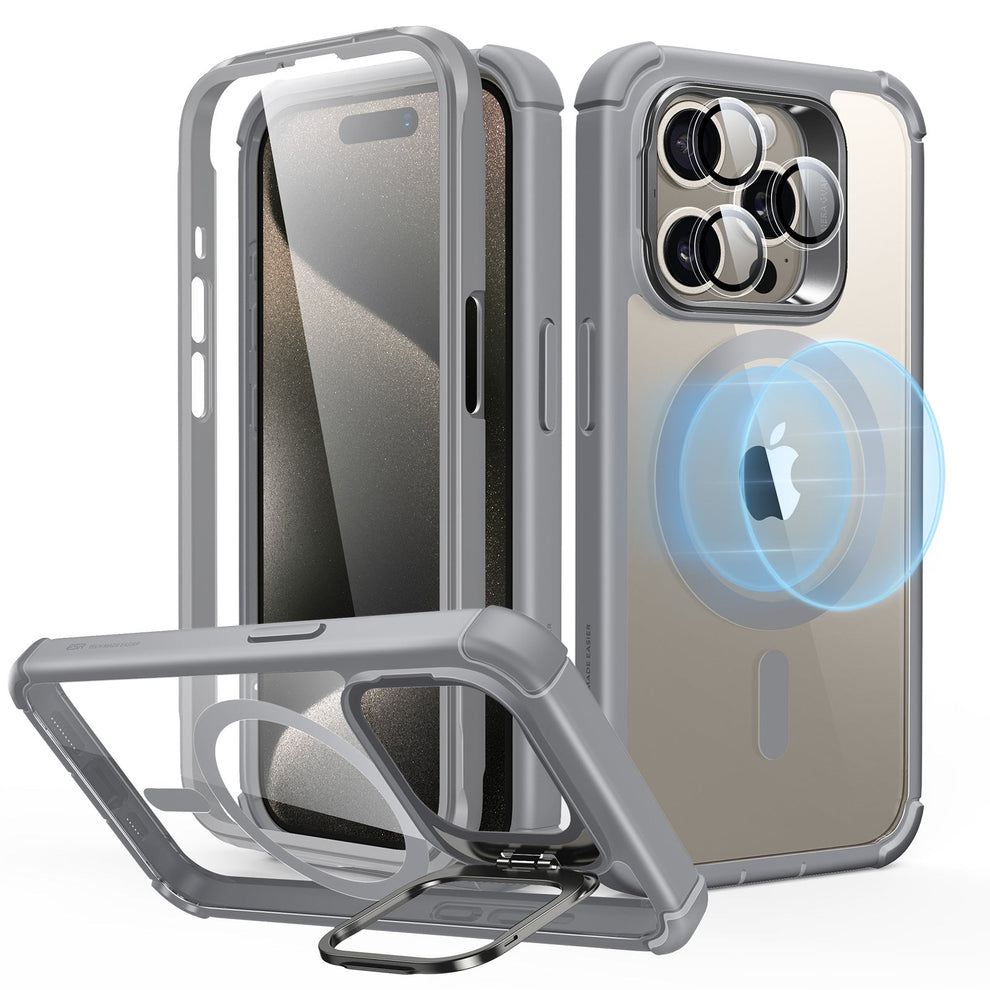 ESR iPhone 15 series Armor Tough Case with Stash Stand - ESR